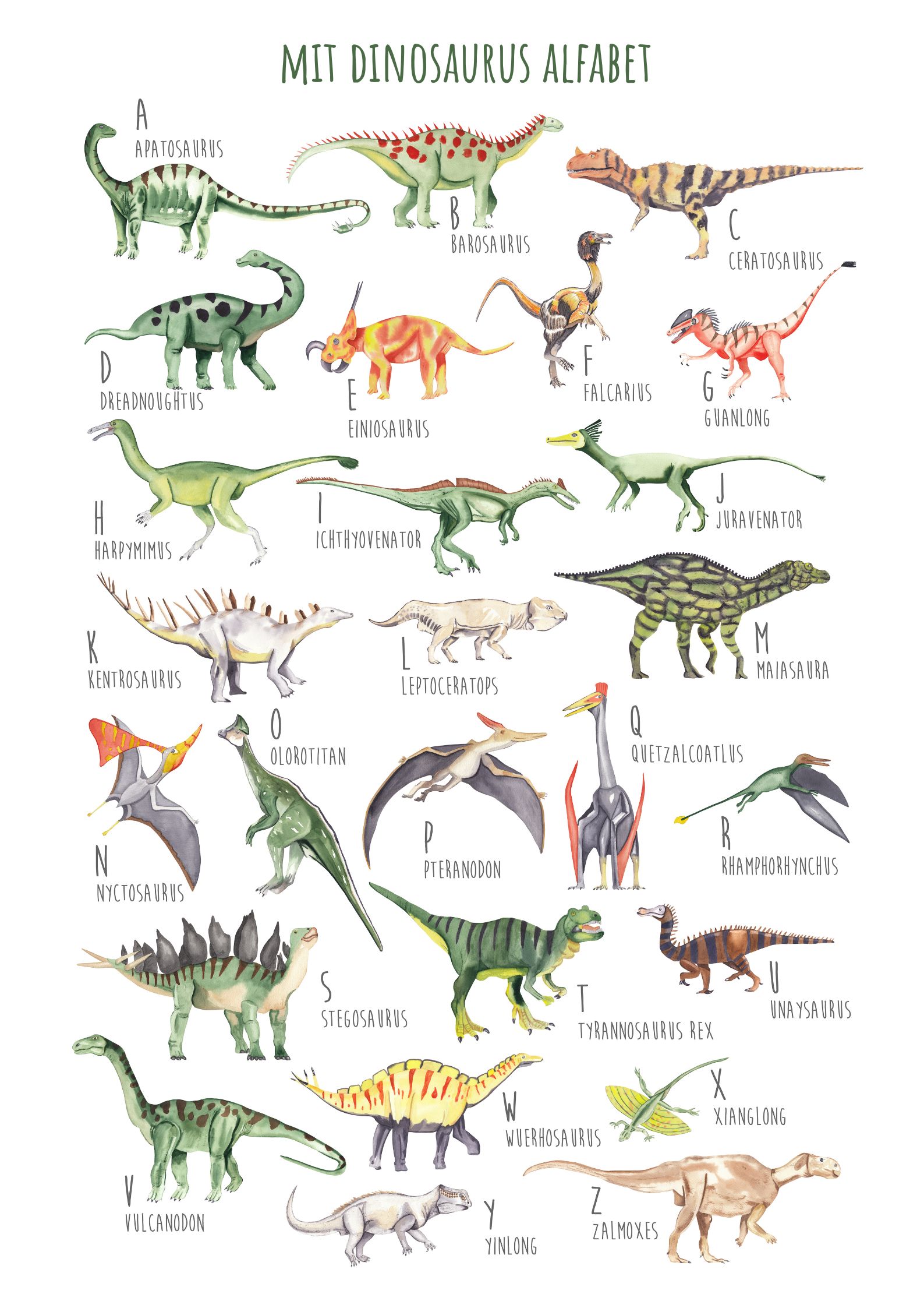 Mit dinosaurus alfabet - ByKvist