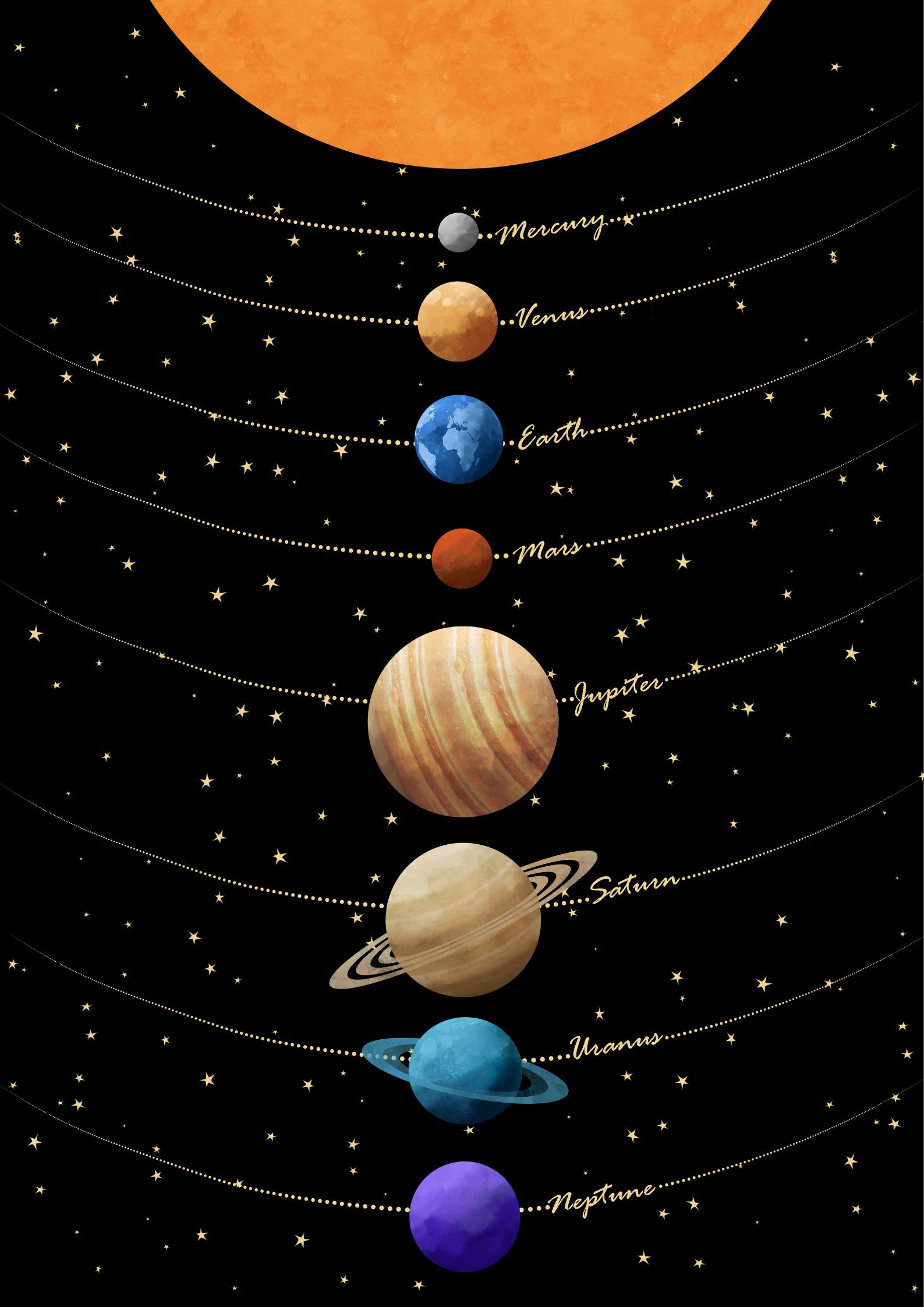 Solsystem sort No2 - ByKvist