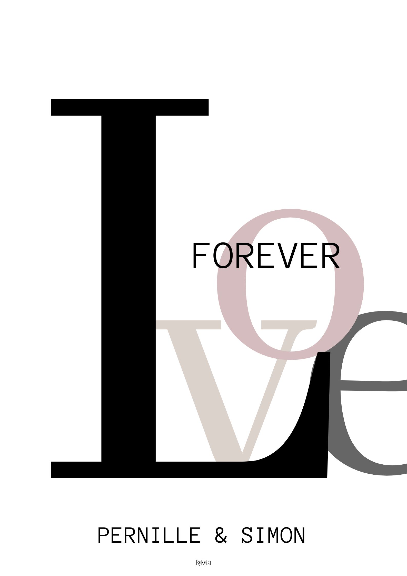 Forever Love/rosa - ByKvist