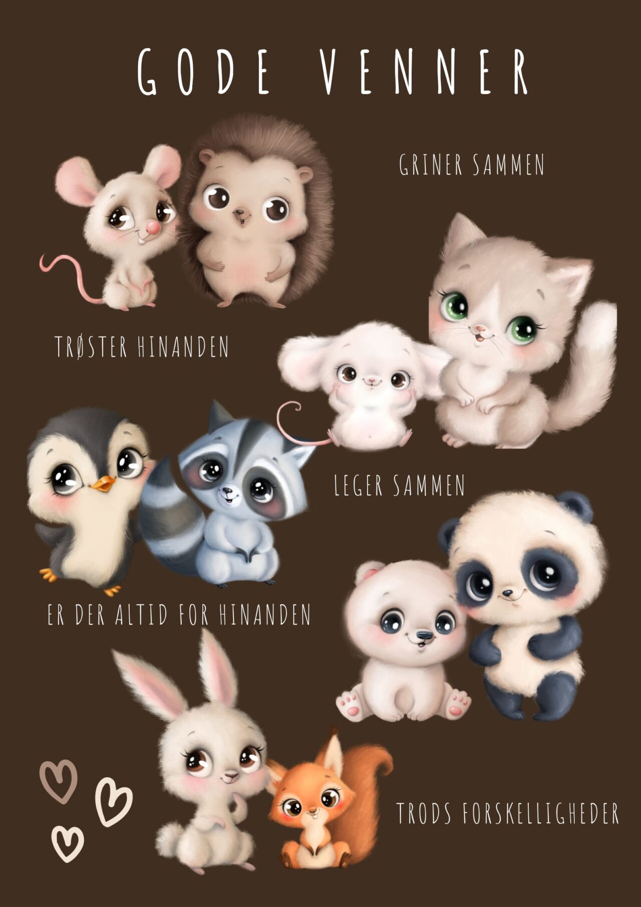 Gode venner/brun - ByKvist