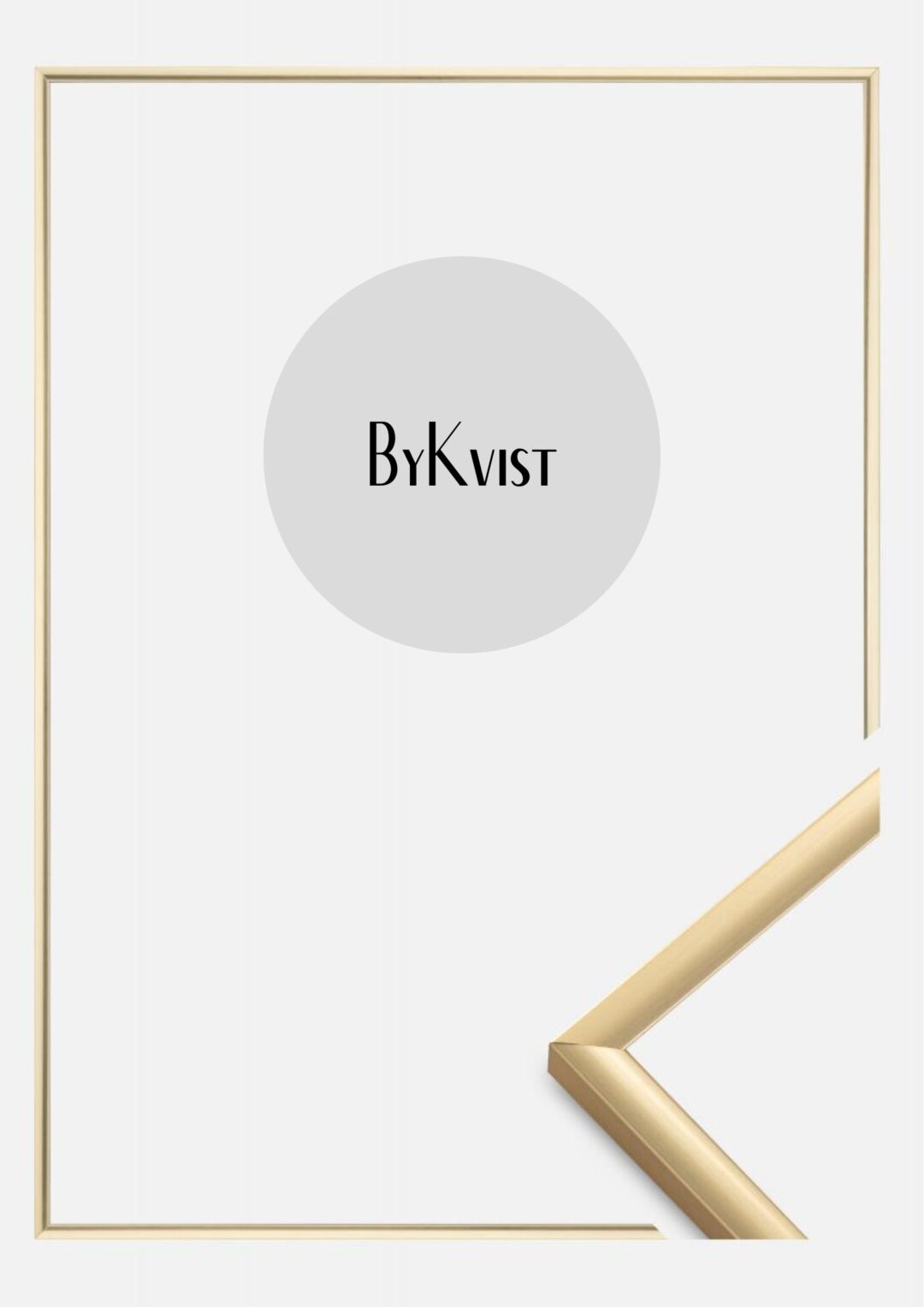 Guld aluramme - ByKvist