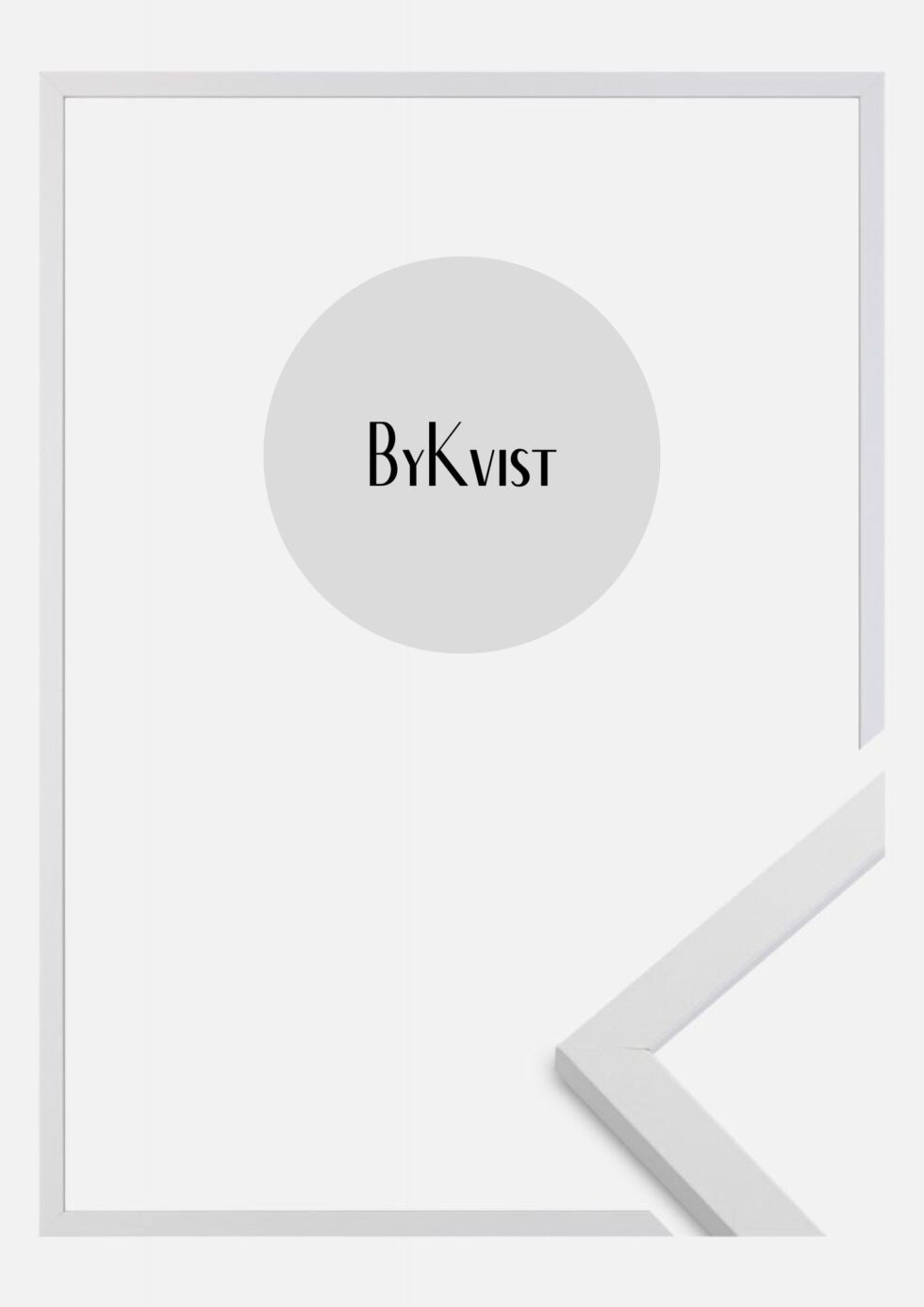 Hvid træramme - ByKvist