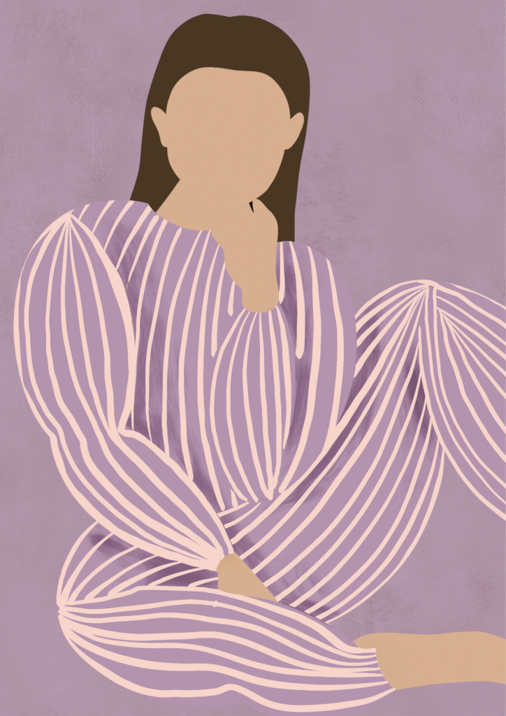 Woman purple OUTLET 50X70 CM - ByKvist