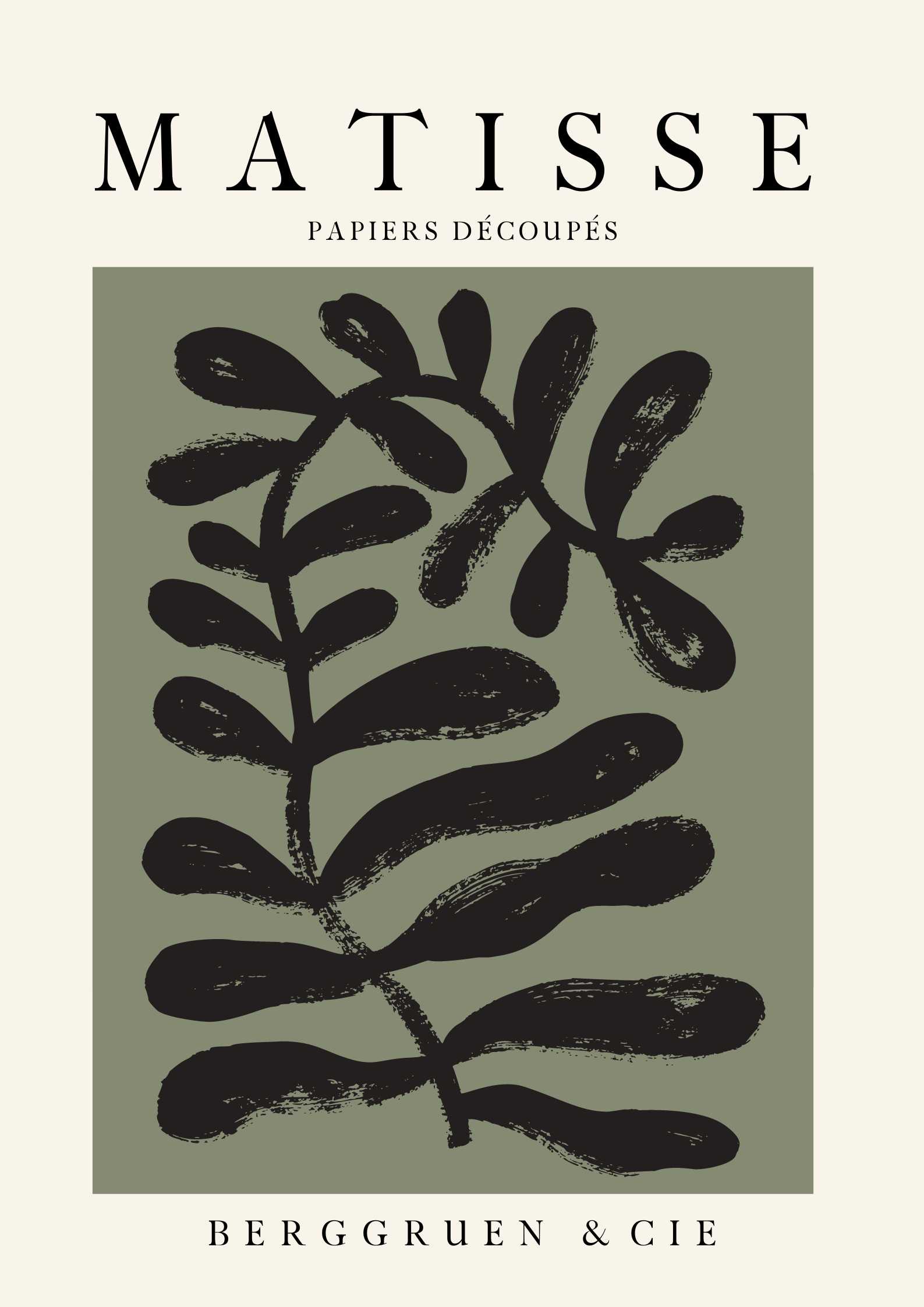 Une feuille/grøn Plakat - ByKvist